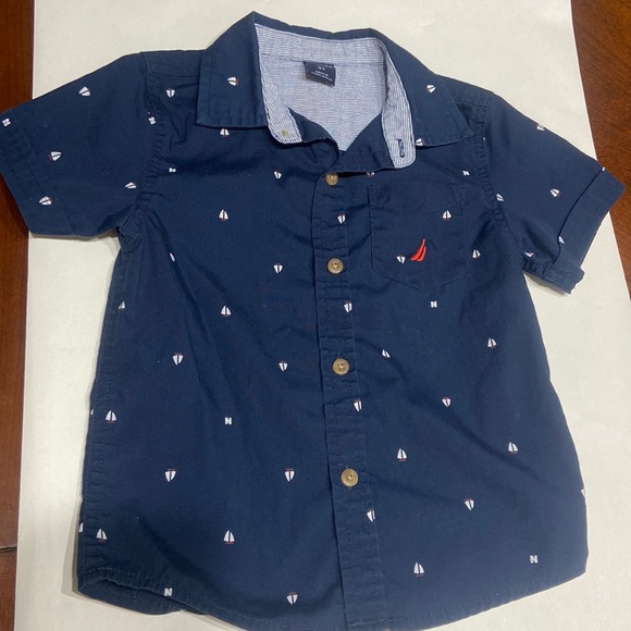 Nautica Shirt Toddler Boy Collar Shirt